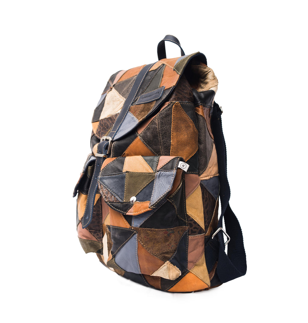 Tri-Patchwork Leather Classic Pack – rummagestudio